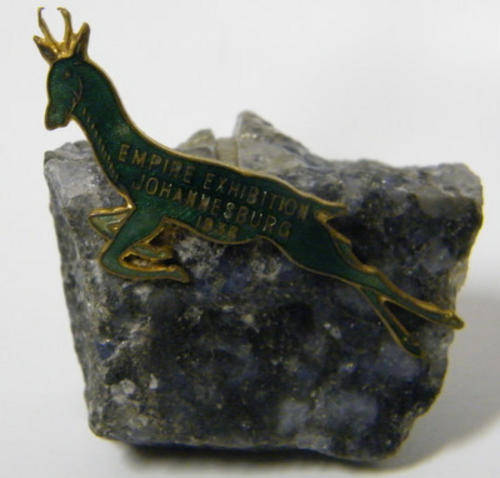 Africana - 1936 - Empire Exhibition, Johannesburg - Metal Springbok ...