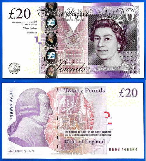 Europe & Great Britain - United Kingdom 20 Pounds 2011 Sign Chris ...