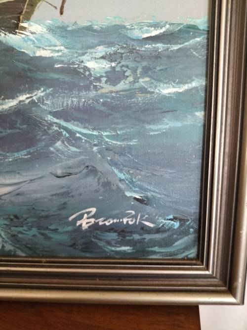 Paintings - Brian Pak Clipper Ship Painting was listed for R1,295.00 on ...