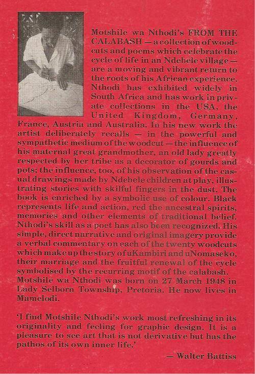 Africana - From the Calabash Motshile wa Nthodi Poems and Woodcuts was ...