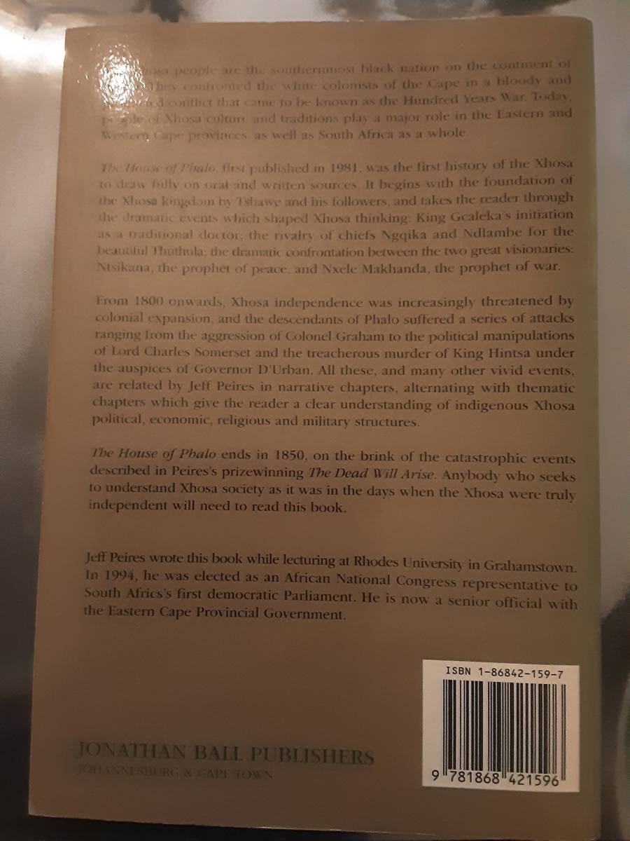 Africana - The House of Phalo, A History of the Xhosa People by Jeff ...