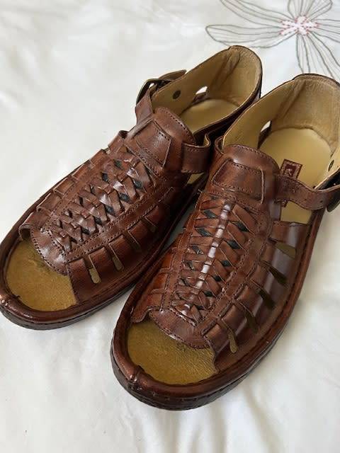 Sandals - Omega sandals brown UK9 was sold for R530.00 on 20 Mar at 23: ...