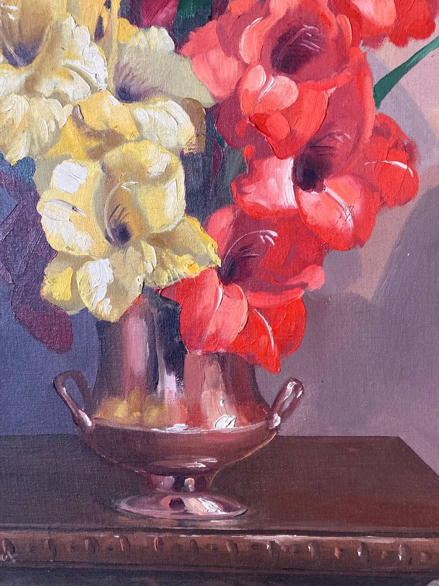 Paintings - LARGE FRAMED STILL LIFE OIL PAINTING BY D LE ROUX was sold ...