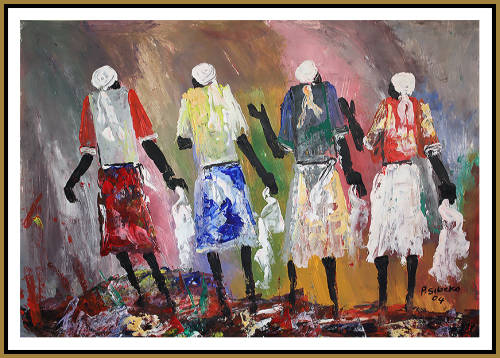 Paintings - Peter Sibeko - Illustrated Artwork - SOWETO GOLD !! was ...