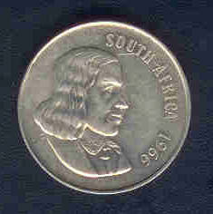 Other Republic of South Africa Coins - 51. !!! 1966 R1 SOUTH AFRICA Jan ...