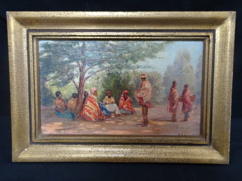 Other Antiques & Collectables - Stunning Vintage Oil On Board African ...