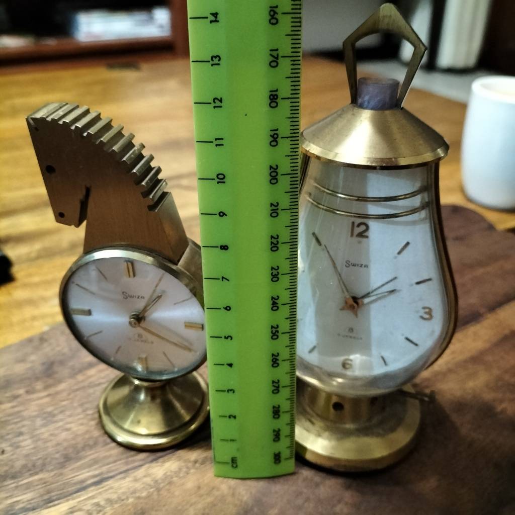 Alarm & Travel Clocks - RARE SWIZA, SWISS MADE, TABLE ALARM CLOCKS. was ...