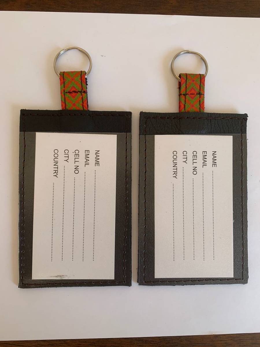 Straps & Tags - 2 x Nappa Leather Luggage Labels + 2 x Matching Hanger ...