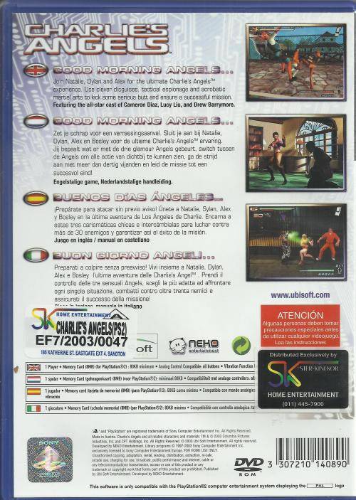 Games - Charlie`s Angels (PS2) for sale in Johannesburg (ID:588989271)