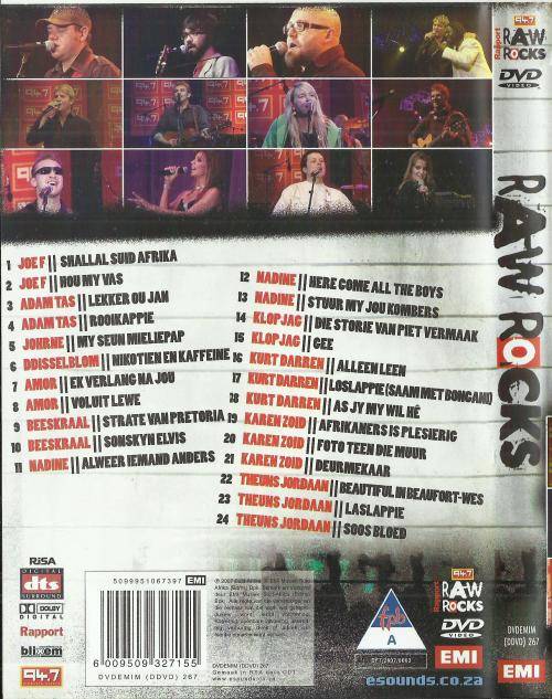 Other Music DVDs - Rapport - Raw Rocks (DVD) for sale in Johannesburg ...