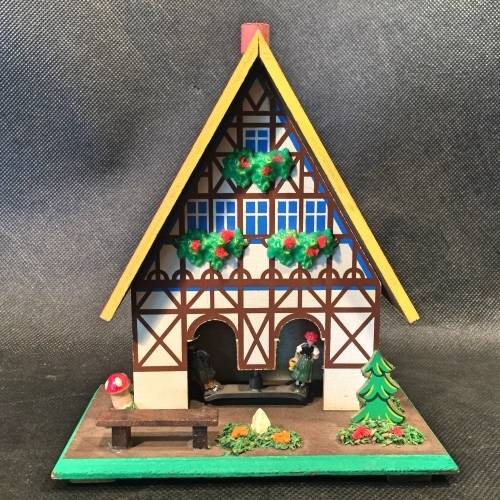 Barometers & Thermometers - Vintage German Barometer Weather House was ...