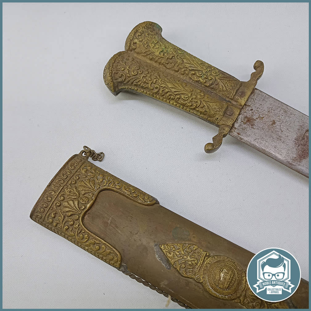 Swords - Antique Brass and Steel Sword, with Brass Scabbard!!! was sold ...