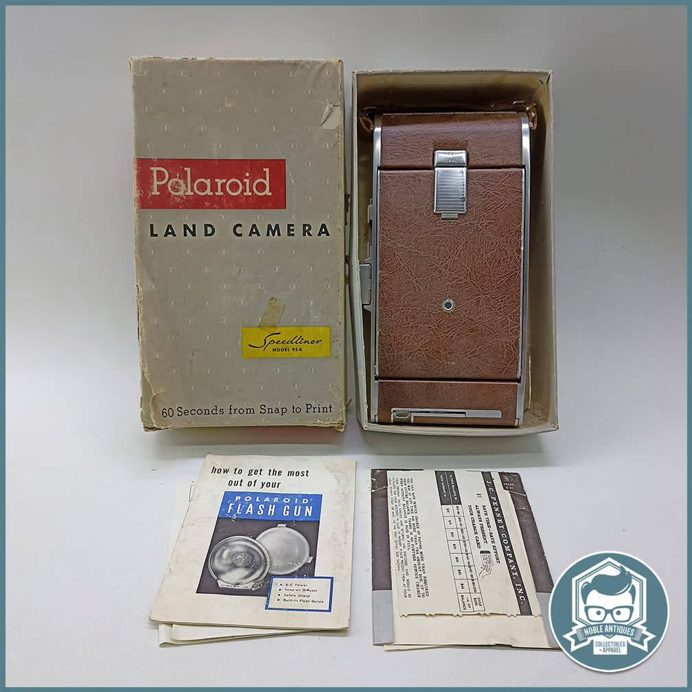 Cameras - Large Original Vintage 1950`s Boxed Polaroid Model 95 First ...