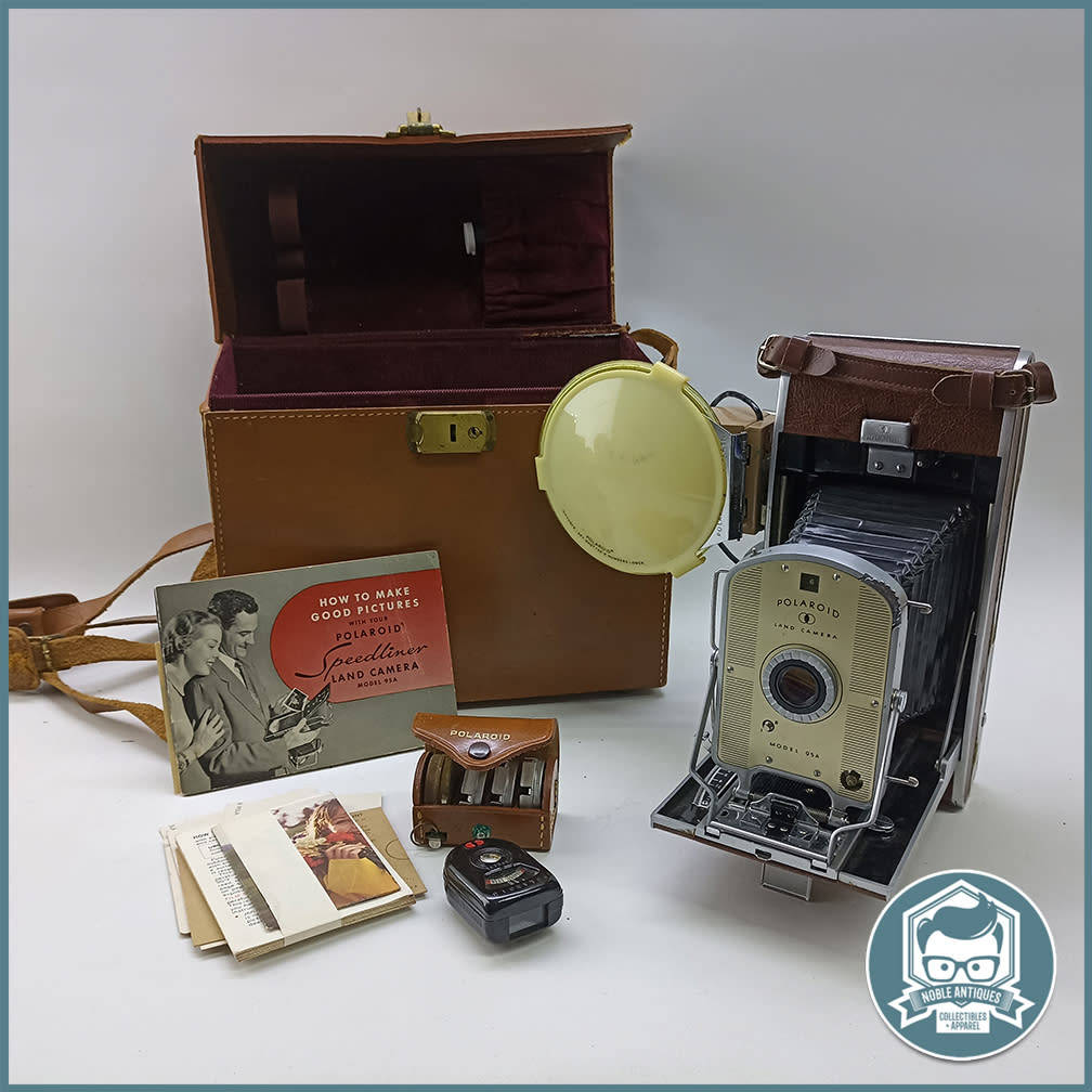Cameras - Large Original Vintage 1950`s Cased Polaroid Model 95 ...