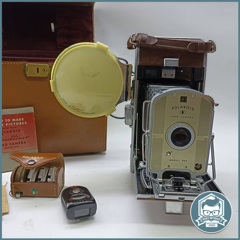 Cameras - Large Original Vintage 1950`s Cased Polaroid Model 95 ...