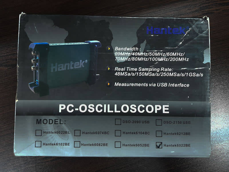 Oscilloscopes - Hantek6022BE student oscilloscope was sold for 650.00 ...