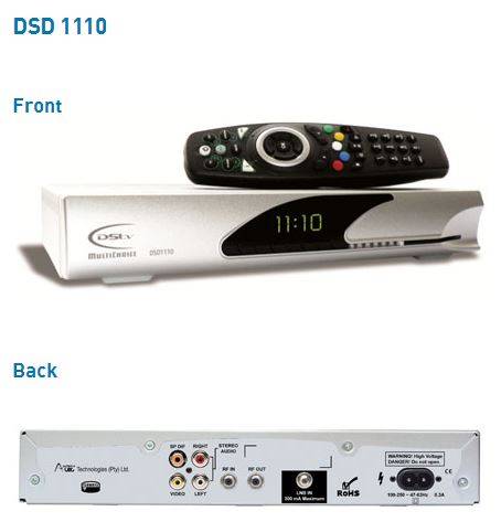 StarSat Decoders - DSTV decoder DSD 1110 (+2) and Remote was sold for ...