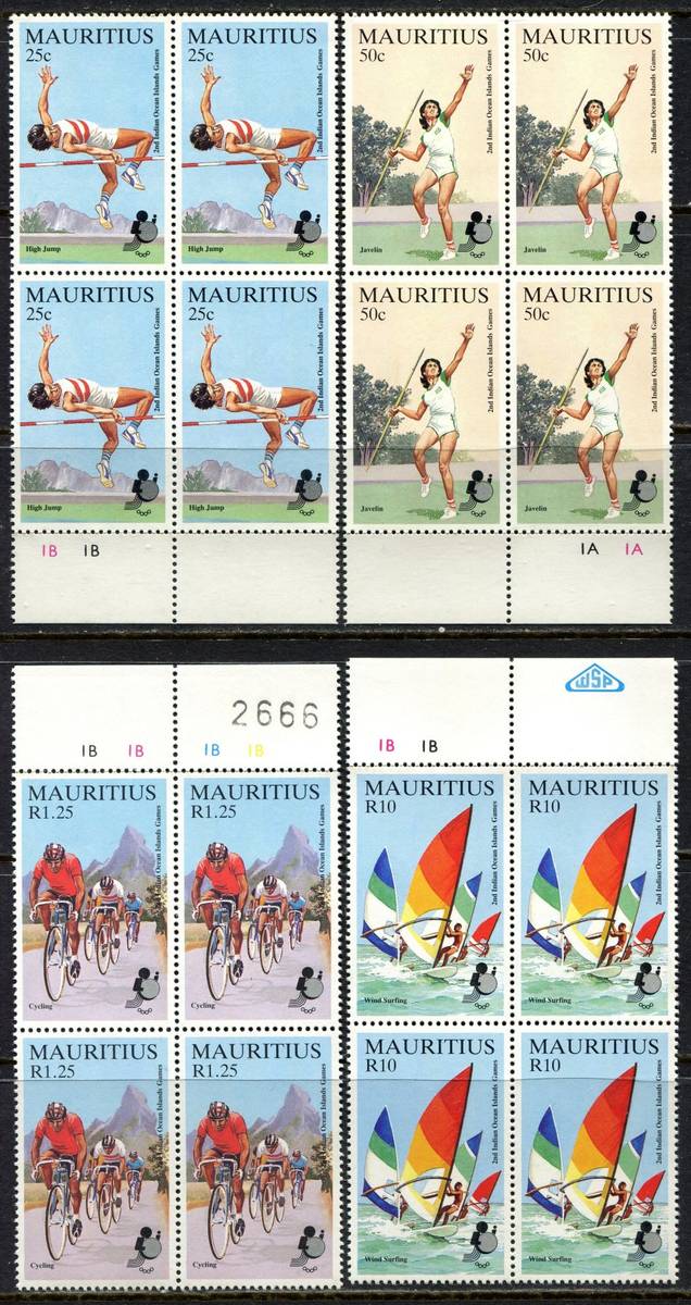 Mauritius - Mauritius - Set of 4 Blocks of 4 - 1985 - MNH for sale in ...