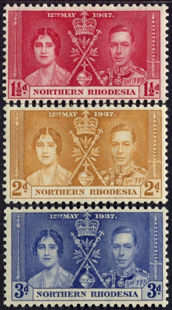 Colonial Britain - Northern Rhodesia - 1937 Coronation - MM for sale in ...