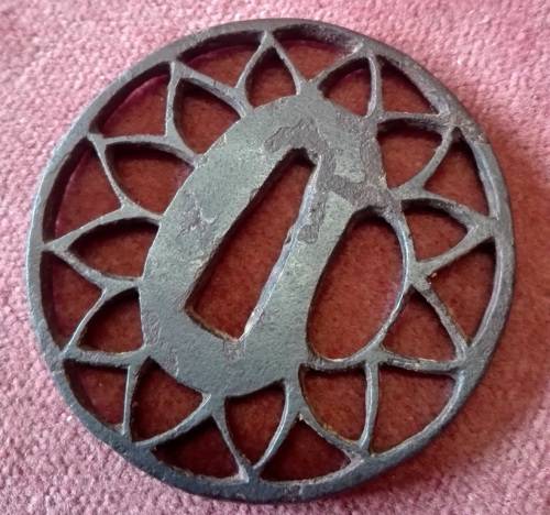 Other Militaria - OLD TSUBA FROM A JAPANESE SAMURAI SWORD was listed ...