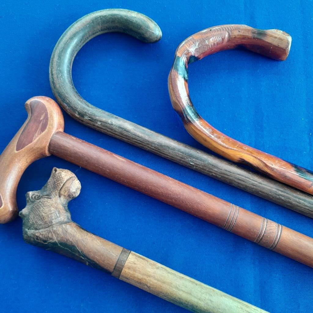 Other Antiques & Collectables - Assorted Vintage Walking Sticks in Vat Style Walking Stick ...