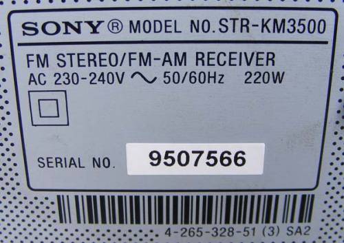 Amplifiers & Processors - SONY Mgongo STR-KM3500 Digital Audio Control ...