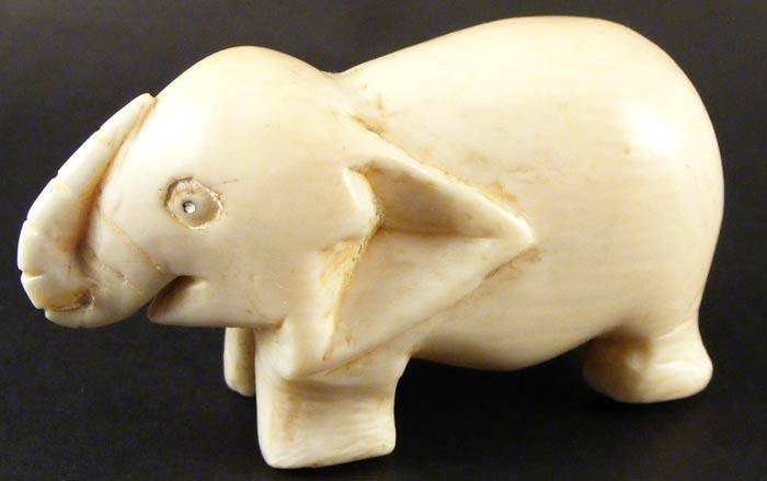 Bone - GENUINE IVORY carved Elephant - Not Bone, Resin, Whale Ivory or ...