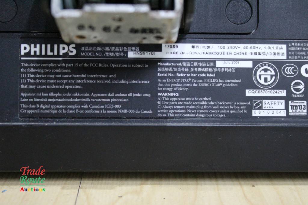 Monitors - Philips 17-inch 170S 1280x1024 LCD Monitor Black Brilliance ...