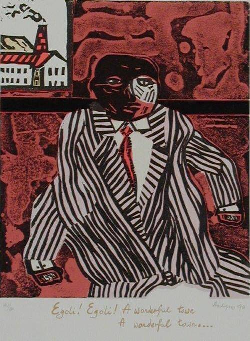 Limited Editioned Prints - robert hodgins `egoli egoli what a wonderful ...