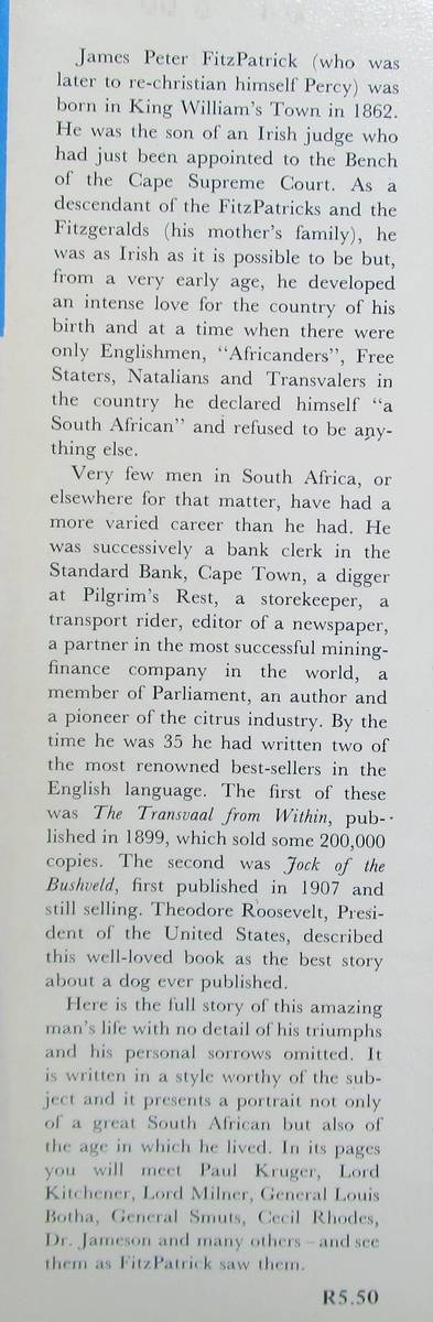 Africana Books - The First South African the Life and Times of Percy ...