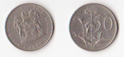 Collections & Lots - 1990 50c South African coin was sold for R1.00 on ...