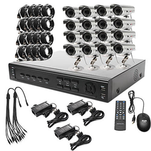 Surveillance Cameras - 16-Channel CCTV DVR Kit with 16 Night Vision ...