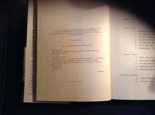 Books - Seal Team Six Howard E Wasdin and Stephen Templin, First ...