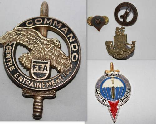 International Badges & Insignia - French commando and Marine badges ...