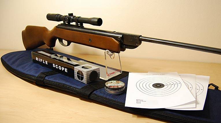 Airsoft Guns - RUSSIAN BAIKAL Air Rifle KIT - Scope, Bag, Pellets ...