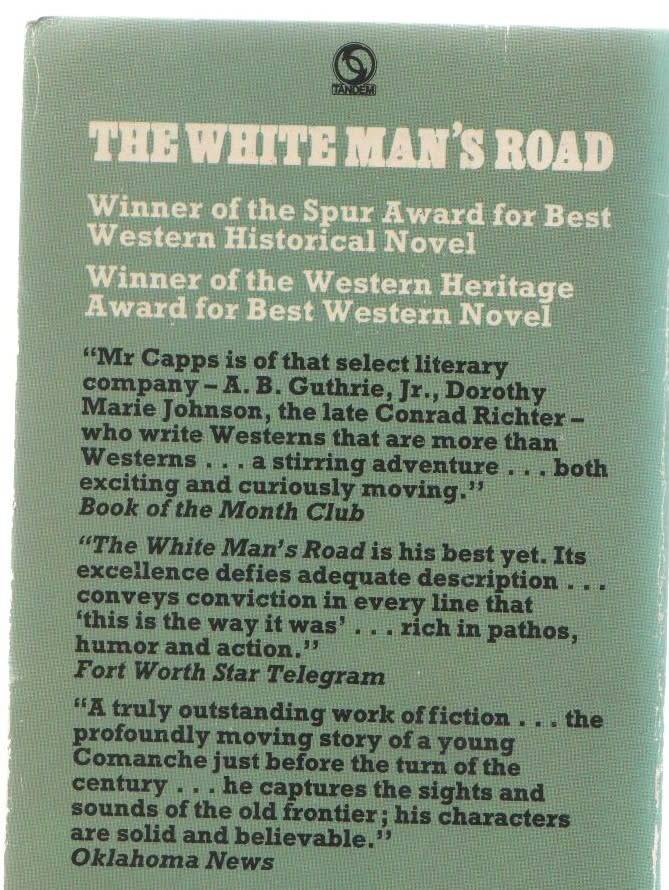 Crime Fiction - THE WHITE MAN`S ROAD, SPUR AWARD WESTERN - BENJAMIN ...
