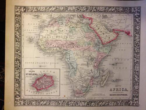 Maps - Map of Africa 1860 - Original was sold for R1,250.00 on 25 May ...