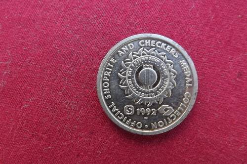 Tokens - Checkers /Shoprite 1992 chricket medal collection coin ...
