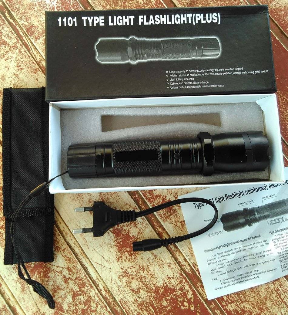 Other Security & Surveillance - Taser and torch, rechargeable metal ...