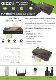 UPS - **WEEKEND SPECIAL*BRAND NEW GIZZU MINI 8800MAH DC UPS IN BOX WITH ...