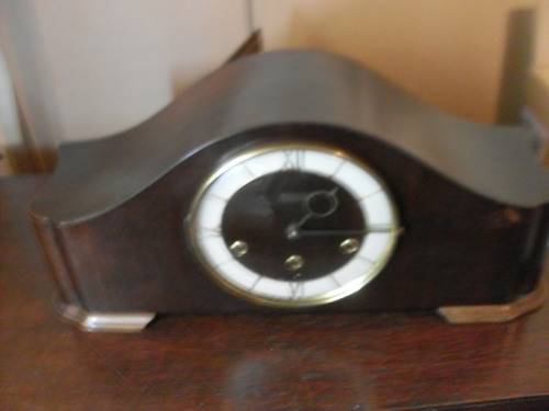 Mantel Clocks - RARE LARGE VINTAGE GERMAN MANTLE CLOCK BY KARL LAUFFER ...