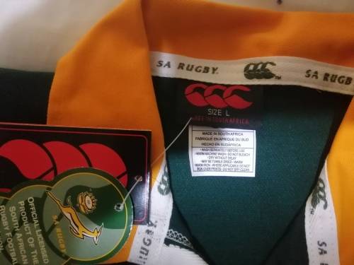 Sporting Memorabilia - Springbok Emblem Anniversary Jersey- LIMITED ...