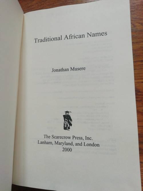 Africana - Traditional African Names / Jonathan Musere for sale in Cape ...