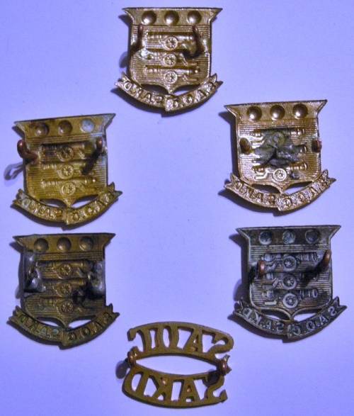 South African Army - SA Ordnance Corps Badges x 5 (One No Lugs, One ...