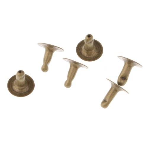 Kits - 100 Set 8mm Single Cap Rivets Nail Spike For Bag Belt Metal DIY ...