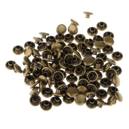 Kits - 100 Set 8mm Single Cap Rivets Nail Spike For Bag Belt Metal DIY ...