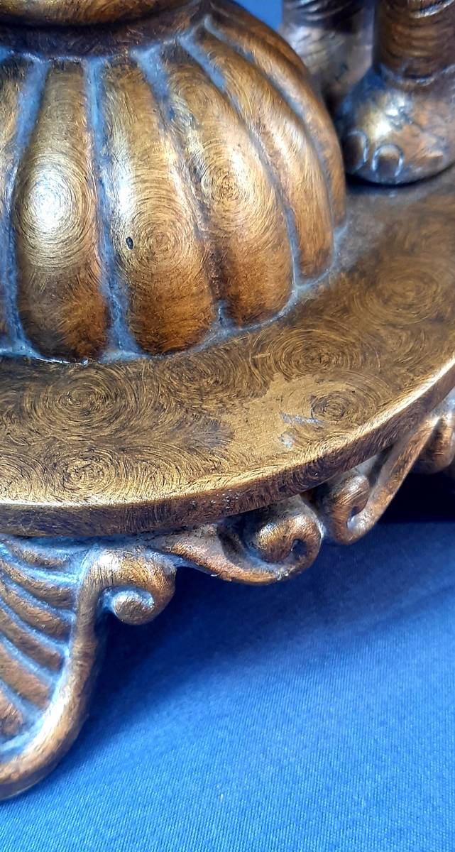 Other Antiques & Collectables - LARGE VINTAGE TABLE STAND DECORATED ...