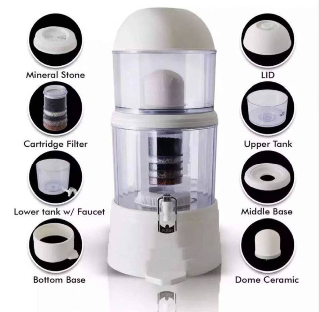 Water Coolers & Filters - Sunbeam 14L Mineral Water Pot - 4 Stage ...