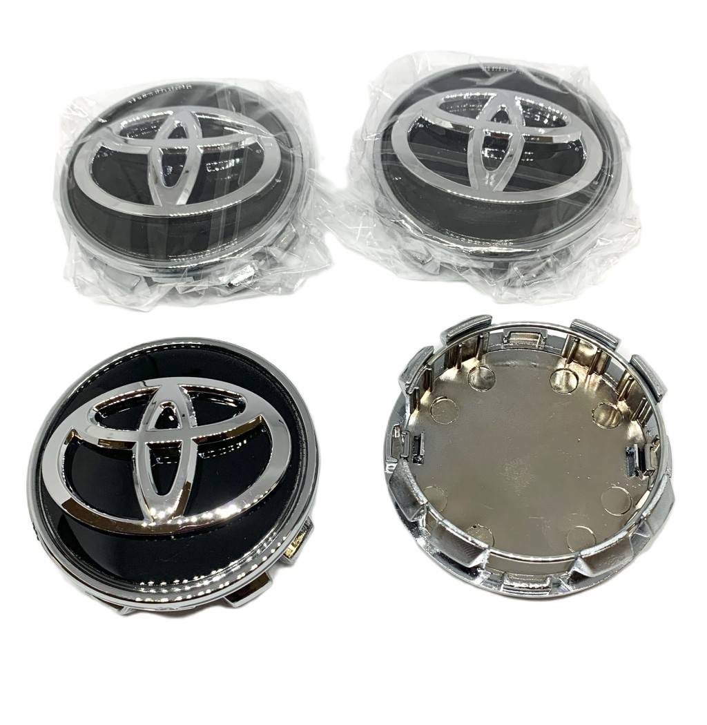 Hub Caps - 4x 62mm Wheel Centre Caps for TOYOTA Corolla Vios Reiz YARIS ...