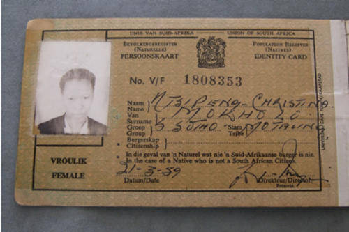 Africana - Apartheid South African *Dompas* Reference Bood to Woman was ...